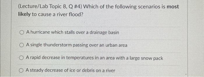 Solved (Lecture/Lab Topic 8, Q \#4) Which of the following | Chegg.com