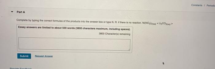 Solved Constants Porodic Part A Complete by typing the | Chegg.com