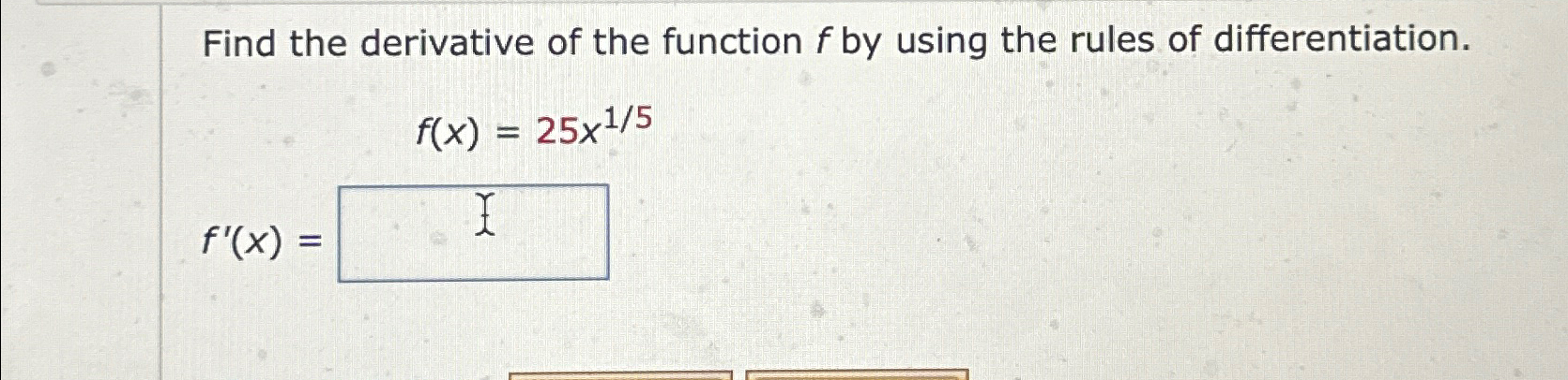 Solved Find the derivative of the function f ﻿by using the | Chegg.com