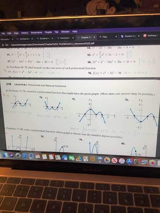 Solved M Mathway X x File Edit View History Bookmarks People | Chegg.com