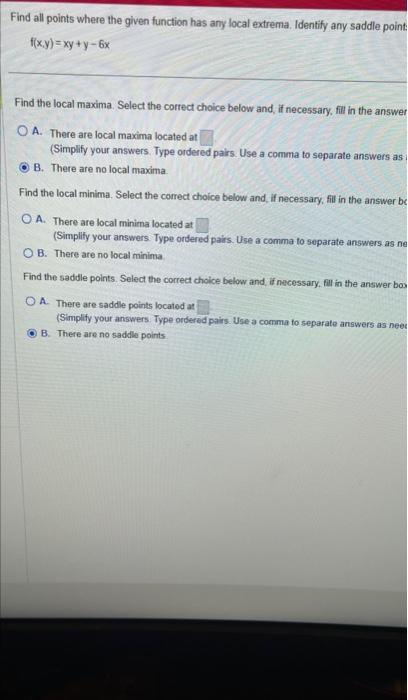 Solved Find all points where the given function has any | Chegg.com