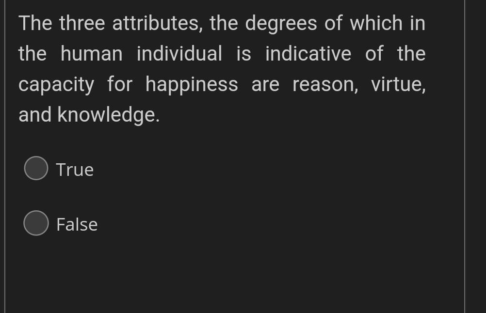 Solved The three attributes, the degrees of which in the | Chegg.com