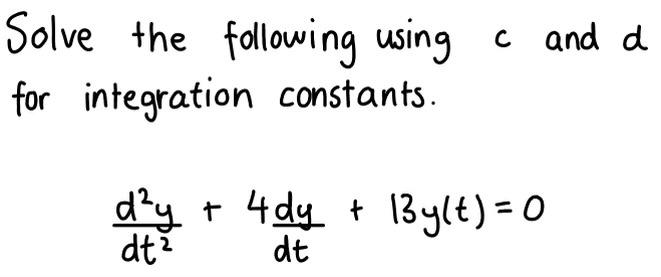 Solved Solve the following using c and d for integration | Chegg.com