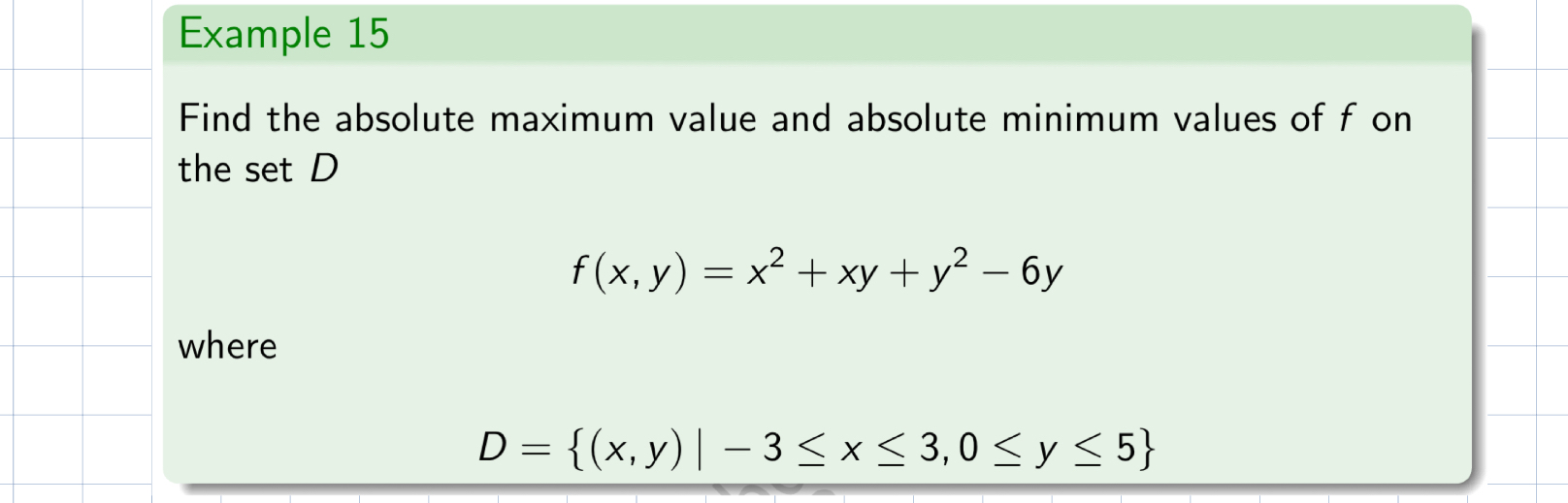 Solved Example 15Find the absolute maximum value and | Chegg.com