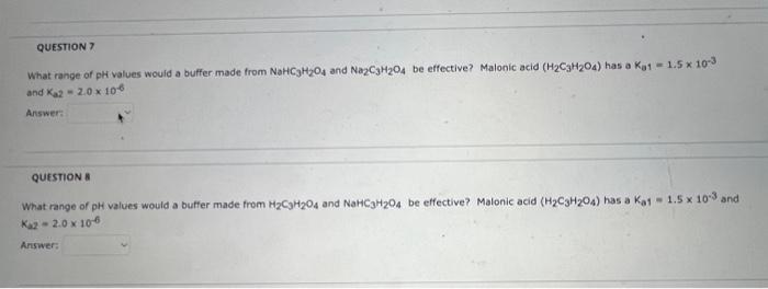 Solved What range of phi values would a buffer made from | Chegg.com