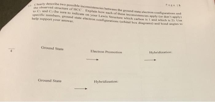 observed structure of HCC Explain how each of these | Chegg.com