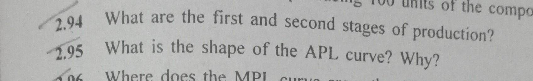 Solved of the compo What are the first and second stages of | Chegg.com
