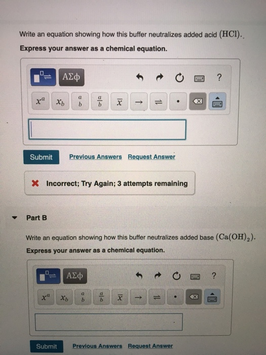 Solved A buffer contains significant amounts of acetic acid | Chegg.com