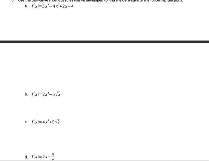 Solved he differential operator dxd tells you to take the | Chegg.com
