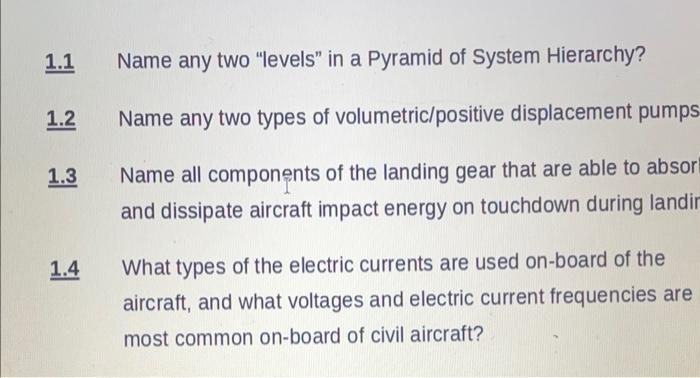 Solved 1.1 Name any two "levels" in a Pyramid of System | Chegg.com