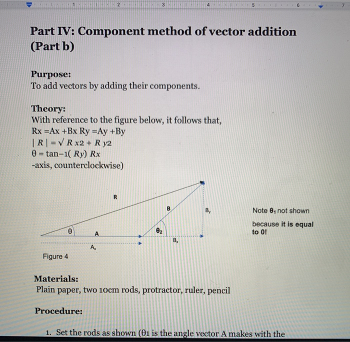 Solved counterclockwise. Part III: Component method of | Chegg.com