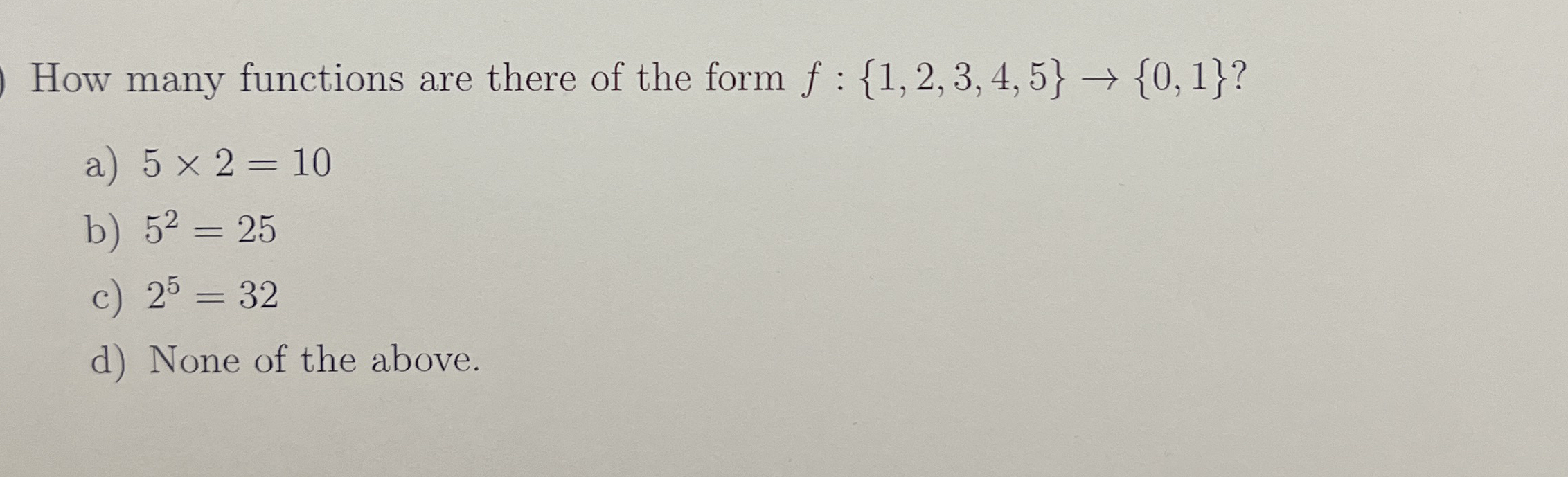 Solved How many functions are there of the form | Chegg.com