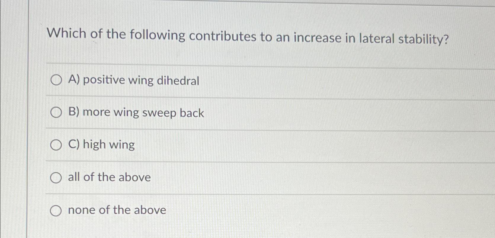 Solved Which of the following contributes to an increase in | Chegg.com