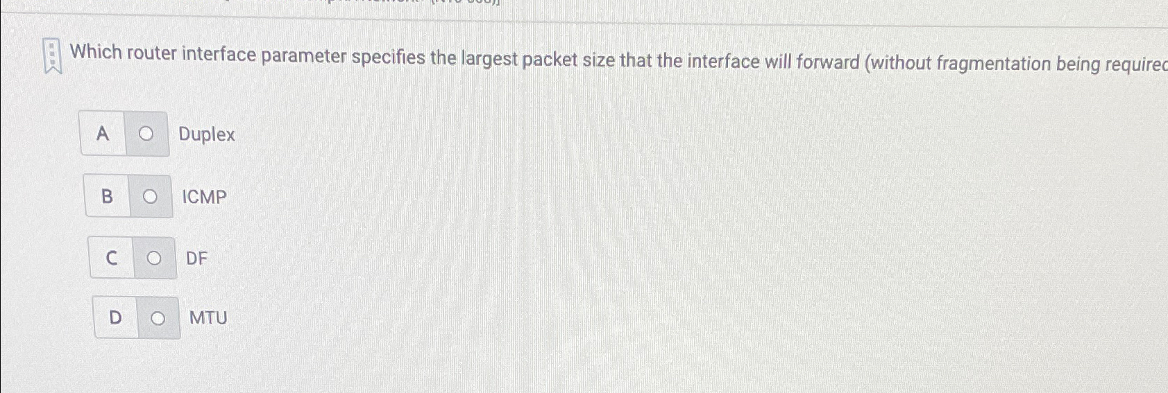 Solved Which router interface parameter specifies the | Chegg.com