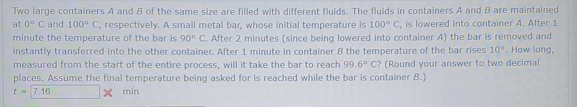 Solved Two large containers A and B of the same size are | Chegg.com