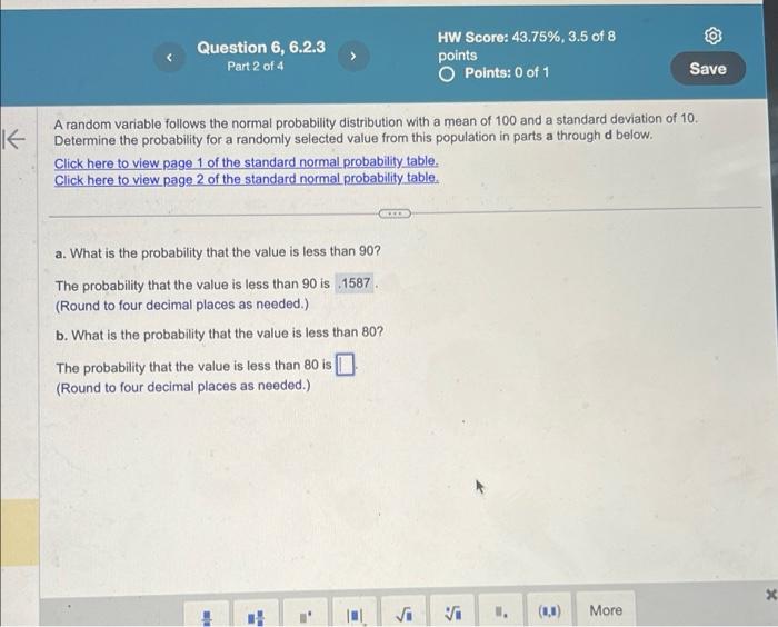 Solved A random variable follows the normal probability | Chegg.com