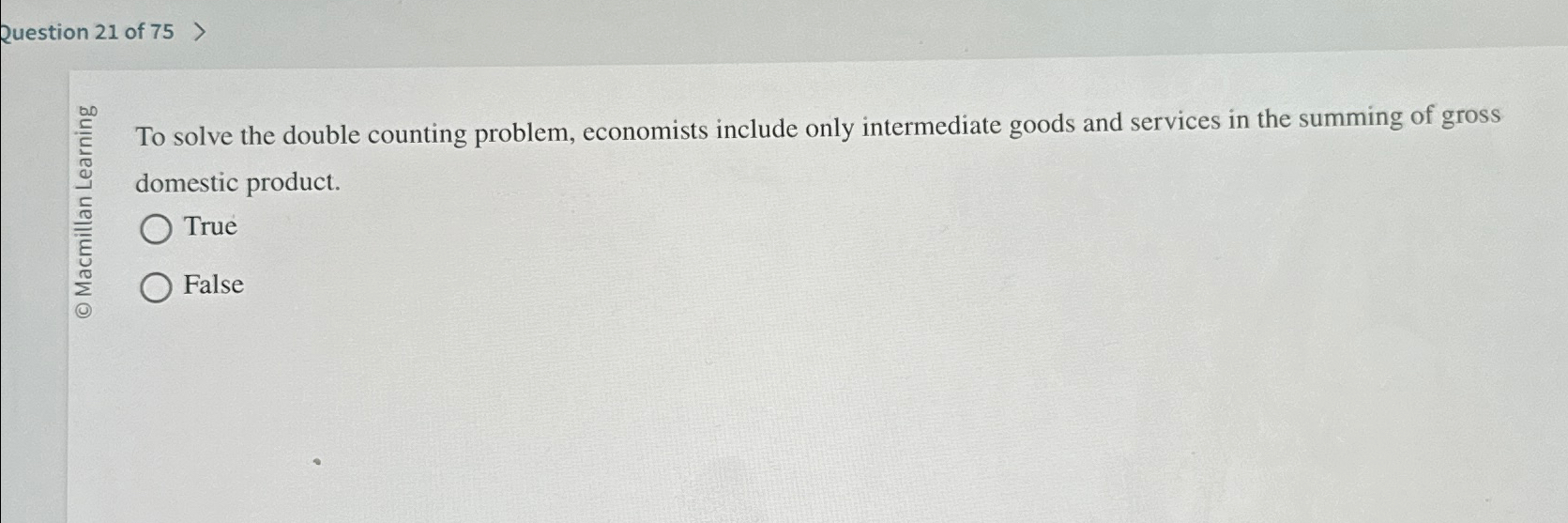 Solved Ruestion 21 ﻿of 75To solve the double counting | Chegg.com