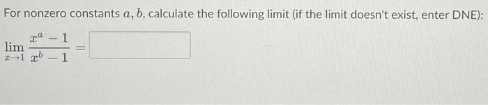 Solved For nonzero constants a,b, calculate the following | Chegg.com