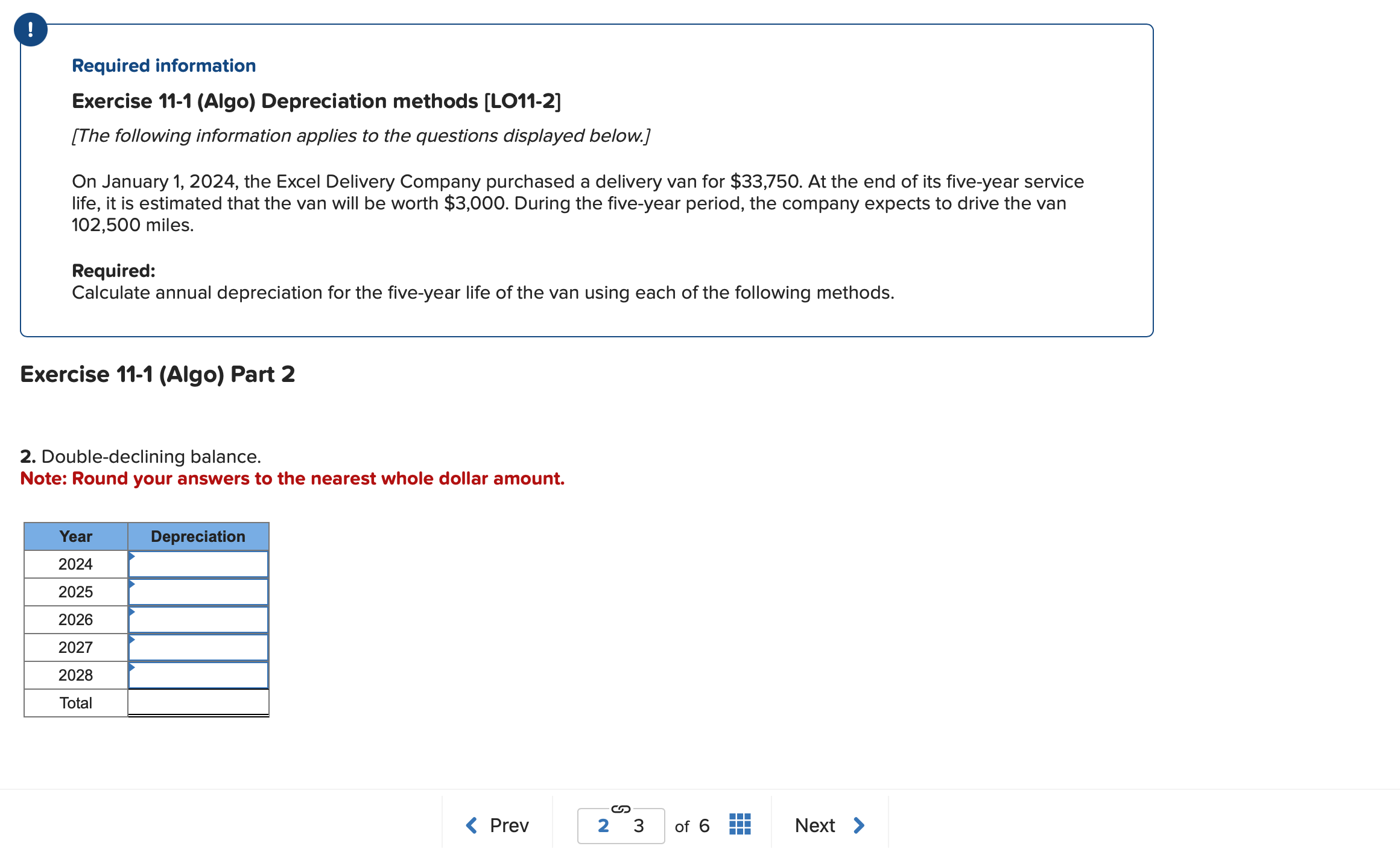 Solved !Required informationExercise 11-1 (Algo) | Chegg.com