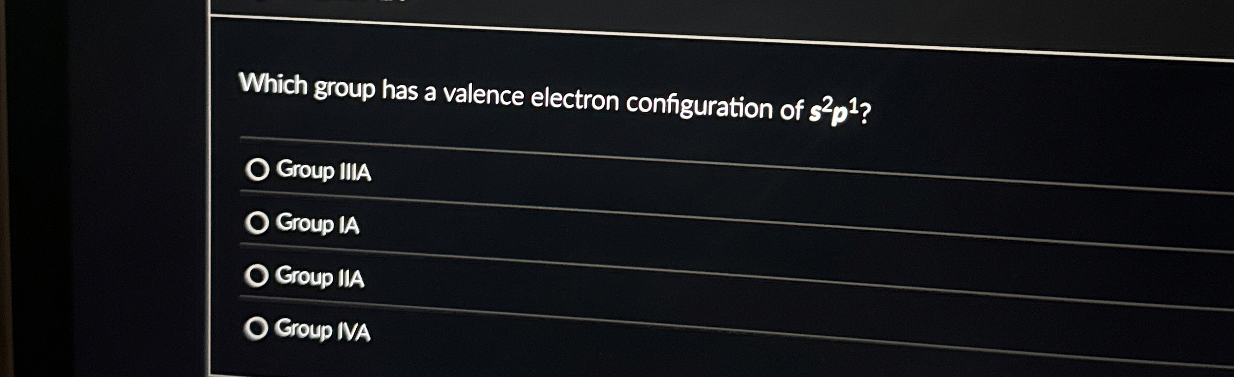 Solved Which group has a valence electron configuration of | Chegg.com