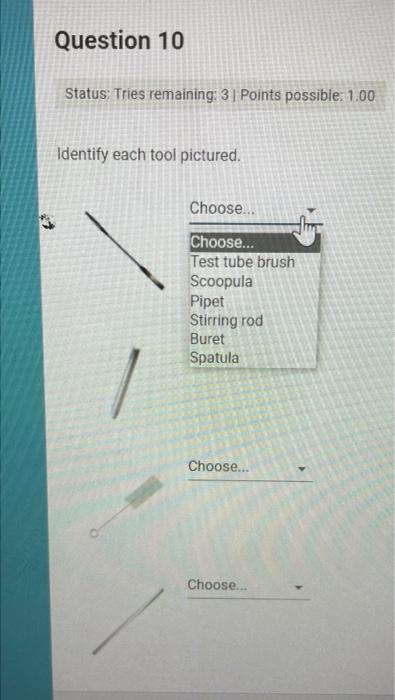 Solved Question 9 Status: Tries remaining: 31 Points | Chegg.com