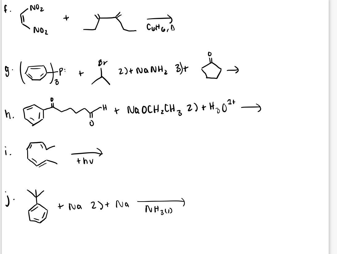Solved Predict the major products of each reaction below | Chegg.com