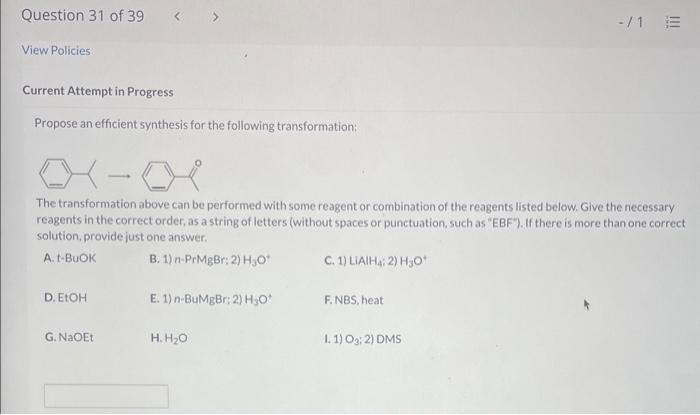 Solved Current Attempt in Progress Propose an efficient | Chegg.com