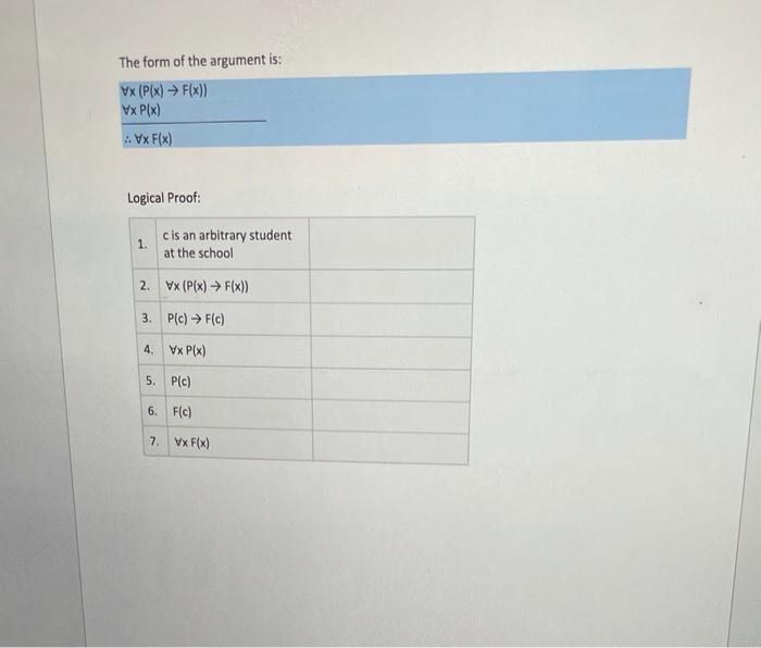 Solved Part 2: Each problem below consists of an argument | Chegg.com
