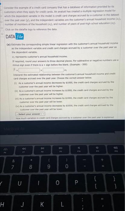 Solved Consider the example of a credit card company that | Chegg.com