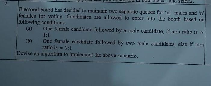 Solved Electoral board has decided to maintain two separate | Chegg.com