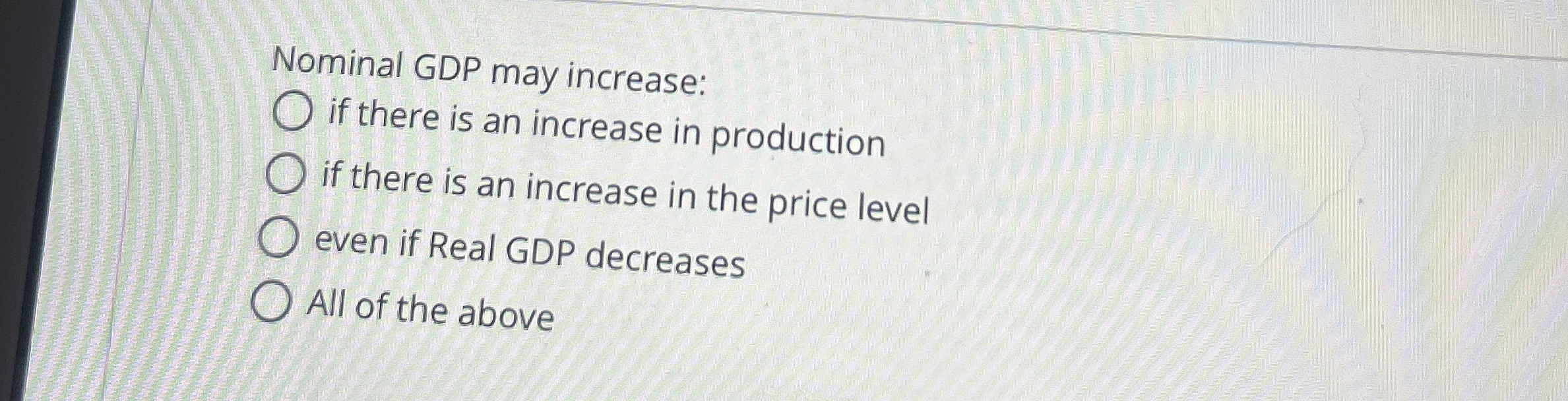 Solved Nominal GDP may increase:if there is an increase in | Chegg.com