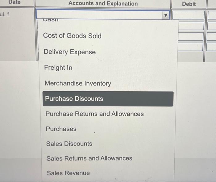 Solved Transactions \begin{tabular}{ll} \hline July 1 & | Chegg.com