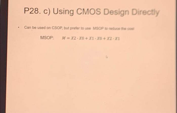 Solved Problem 28 A Majority Function Has An Output Of True