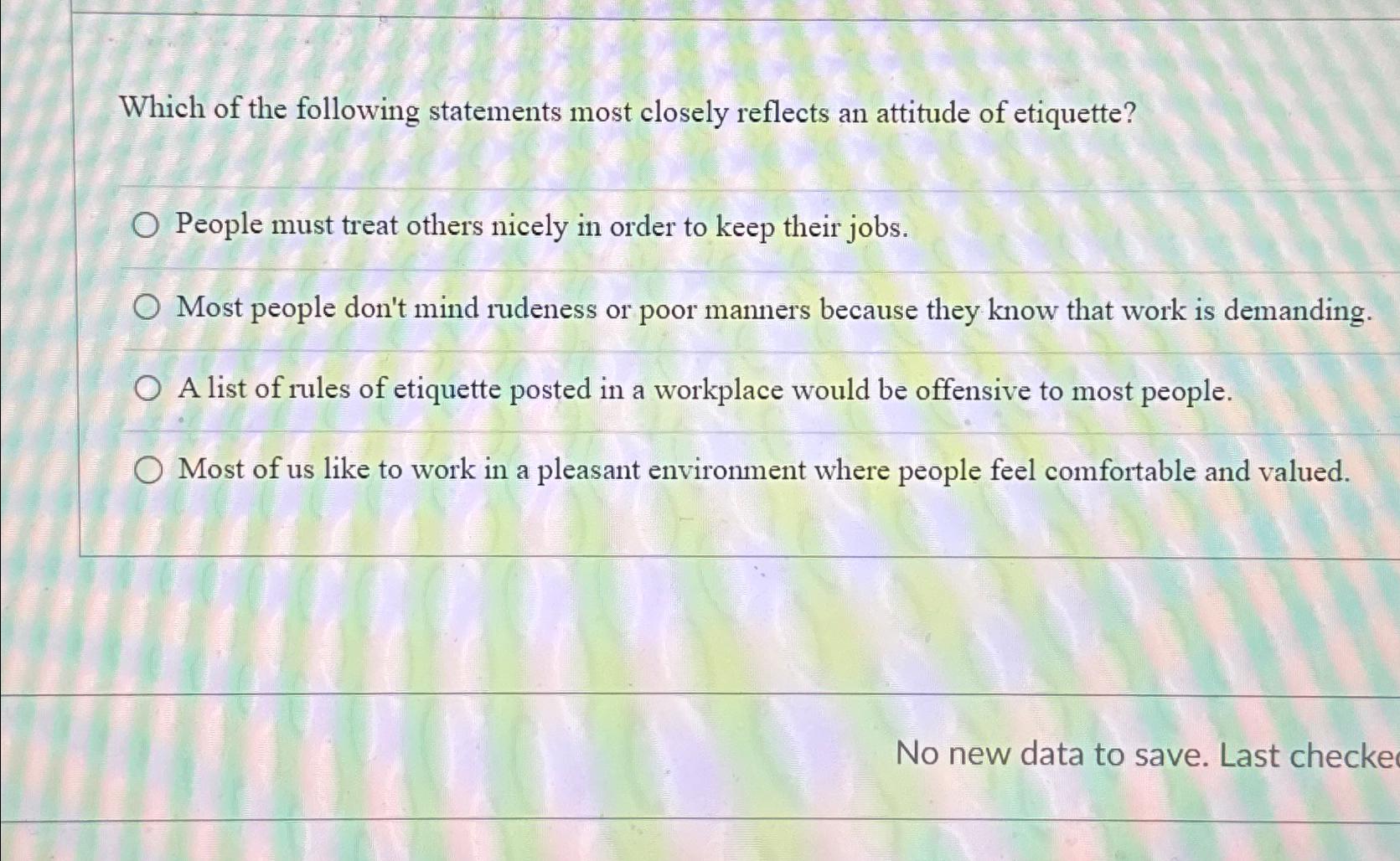 Solved Which of the following statements most closely | Chegg.com