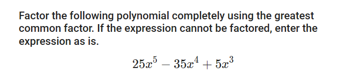 Solved Factor the following polynomial completely using the | Chegg.com