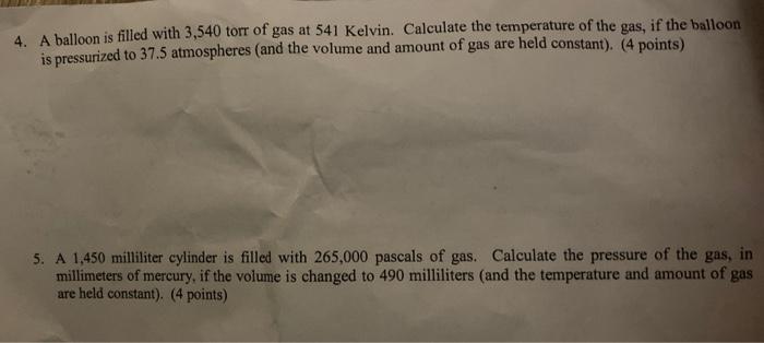Solved 3. A 3.2 liter tank is filled with gas at 878 Kelvin. | Chegg.com