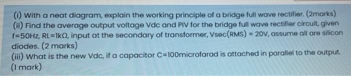 Solved with a neat diagram, explain the working principle of | Chegg.com