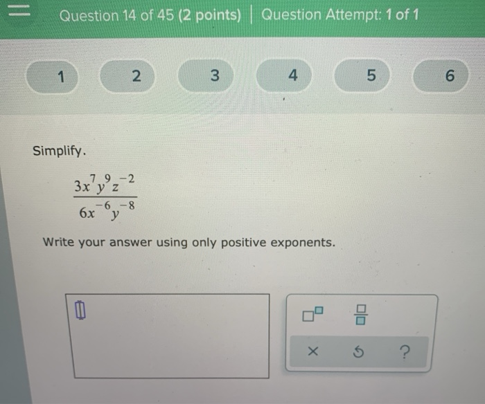 Solved = Question 14 of 45 (2 points) | Question Attempt: 1 | Chegg.com