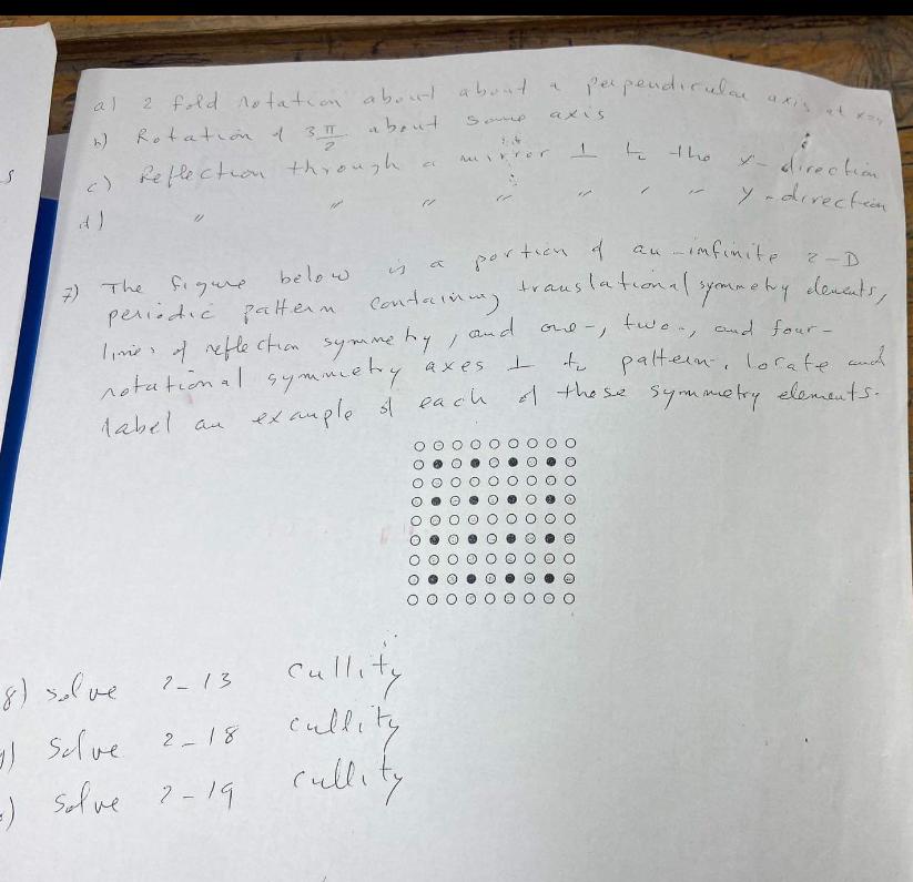 Solved a) 2 ﻿foed notation about abont a perpendicular | Chegg.com