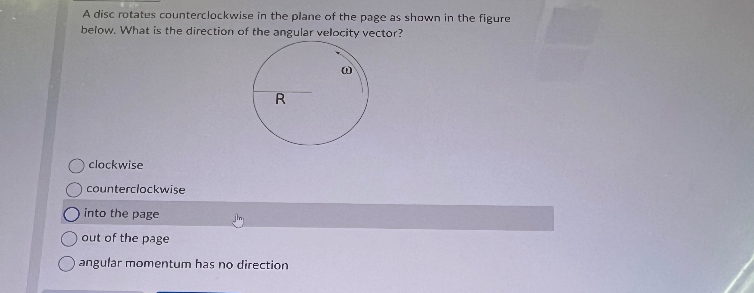 Solved A disc rotates counterclockwise in the plane of the | Chegg.com