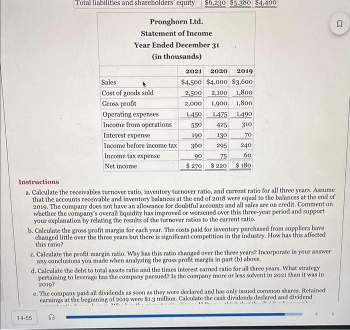 Solved P14.4A ( LO2,3,4) Condensed statements of financial | Chegg.com