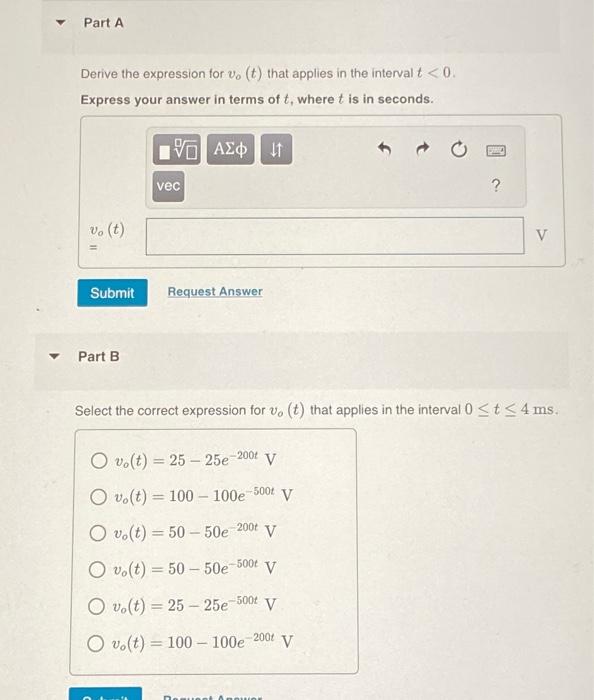 Solved The voltage signal source in the circuit in is | Chegg.com