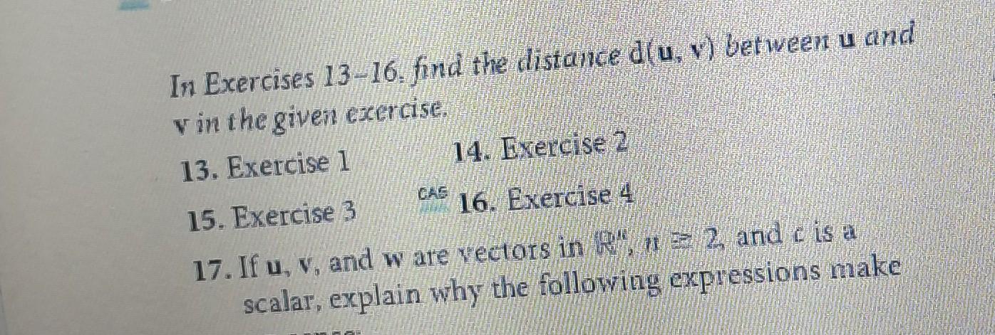 Solved u=⎣⎡123⎦⎤,v=⎣⎡231⎦⎤In Exercises 13-16. find the | Chegg.com