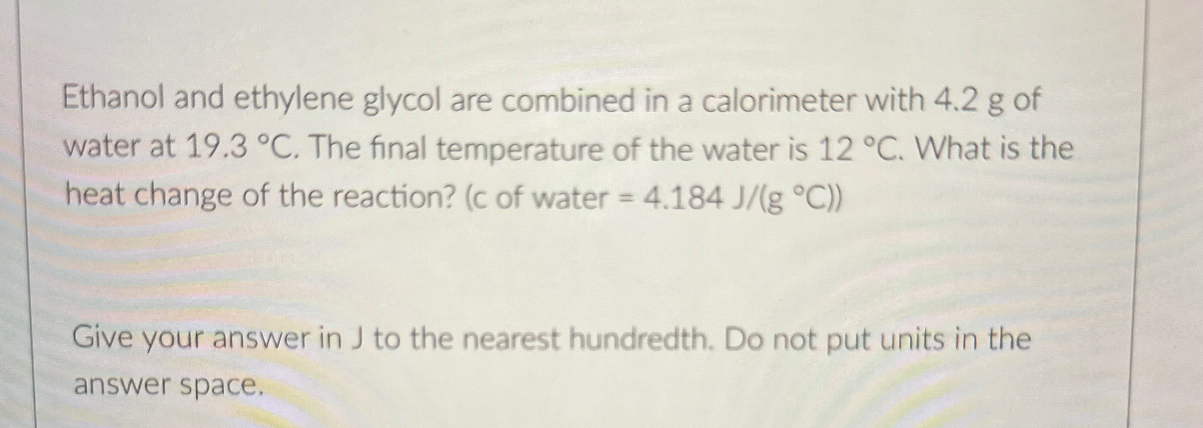 Solved Ethanol and ethylene glycol are combined in a | Chegg.com