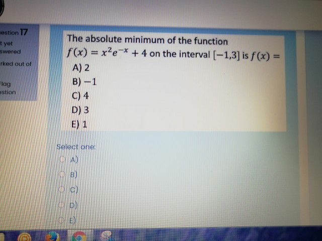 Solved estion 17 t yet swered rked out of Flag estion The | Chegg.com Solved estion 17 t yet swered rked out of Flag estion The | Chegg.com