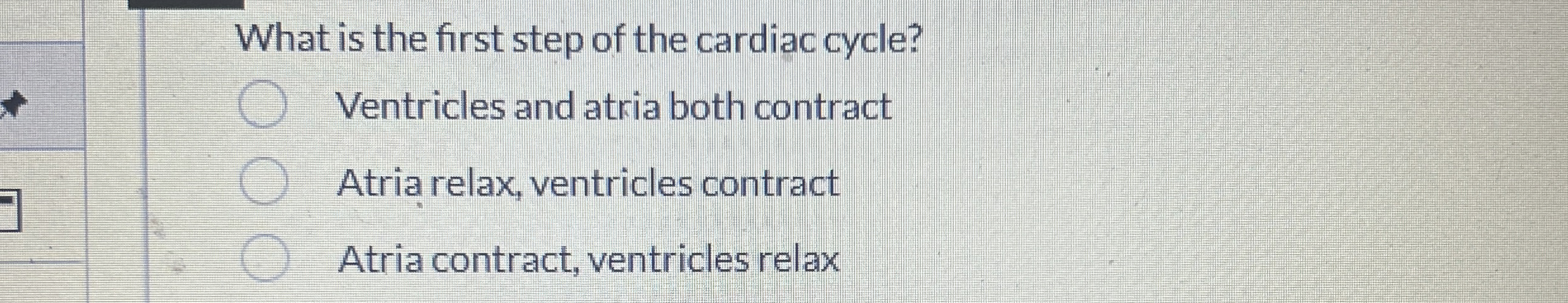 Solved What is the first step of the cardiac | Chegg.com