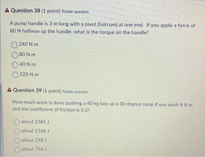 Solved A pump handle is 3 m long with a pivot (fulcrum) at | Chegg.com
