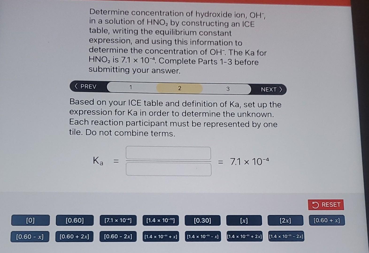 Solved +2x Initial (M) Change (M) Equilibrium (M 1.4 x 10+ | Chegg.com