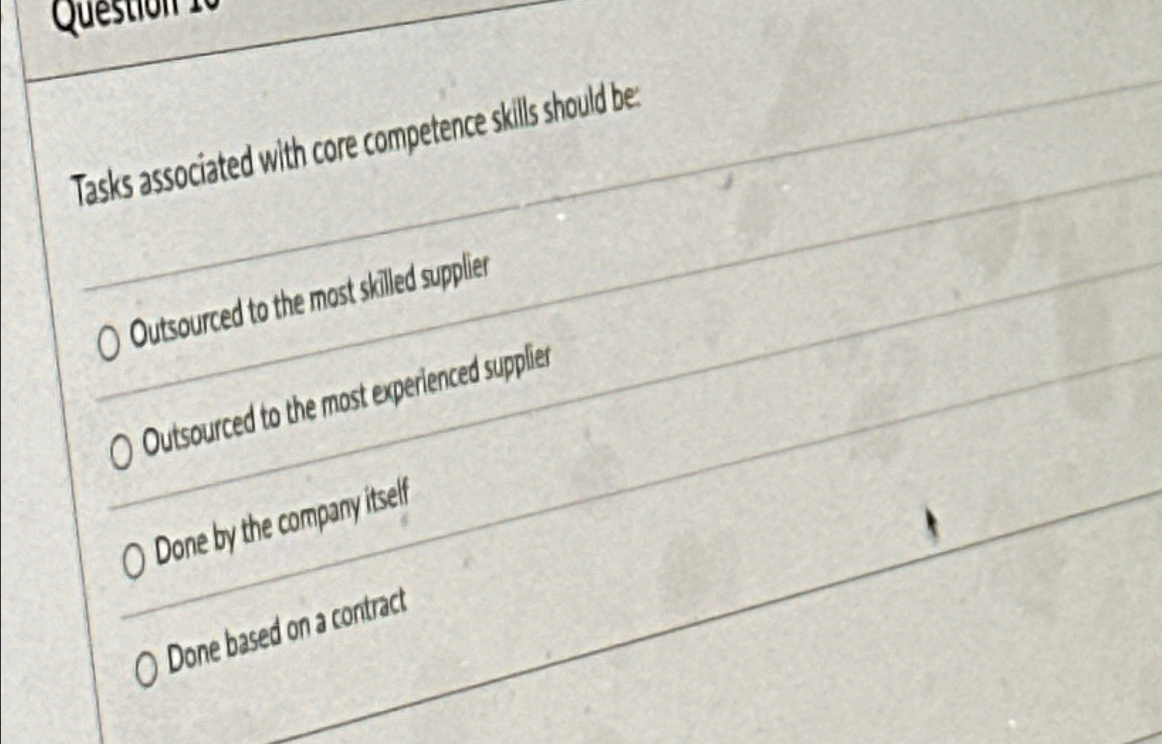 Solved Tasks associated with core competence skills should | Chegg.com