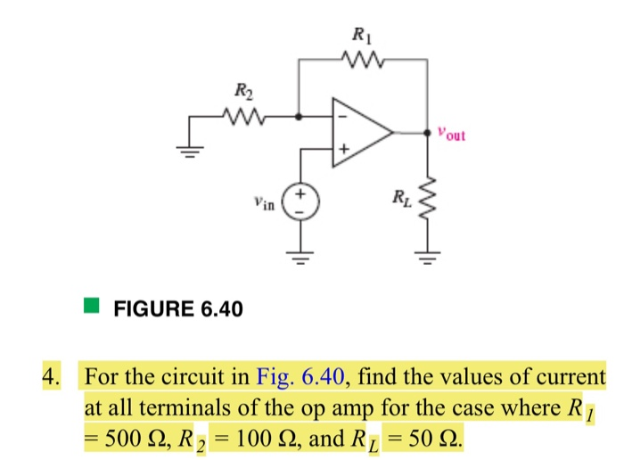Solved Vout FIGURE 6.40 4. For the circuit in Fig. 6.40, | Chegg.com